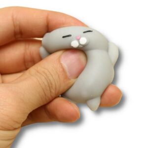 Grey Cat Mochi Squishy - Squishies USA
