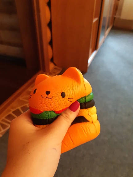 Cat Hamburger Squishy - Squishies USA
